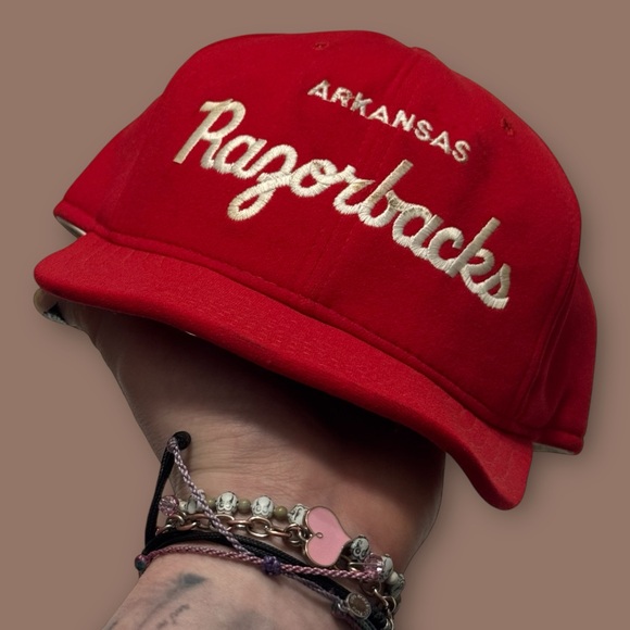 Vintage | Accessories | Vintage 8s Arkansas Razorbacks Snapback | Poshmark